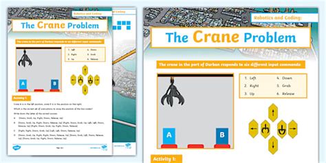 Robotics And Coding The Crane Problem Teacher Made