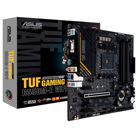Placa Mãe ASUS TUF Gaming B550M-E Wi-Fi Socket AM4 / VGA / DDR4 no ...