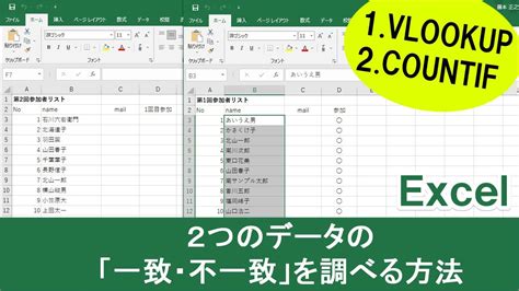 Excelで文字列が一致するかどうかを判定