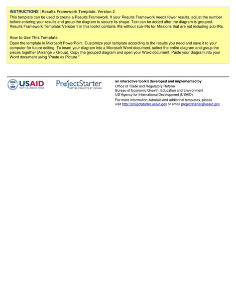 Ppt Results Framework Template Version 2 Powerpoint Presentation