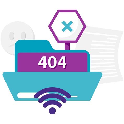 File Not Found And Network Disruptions 56706013 Vector Art At Vecteezy