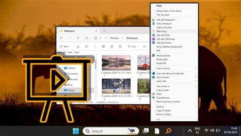 how to add the slide show option to the context menu in windows 11 winbuzzer