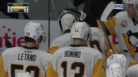 Nic Dowd Scores On Marc Andre Fleury Kings Beat Penguins 3 2 Youtube