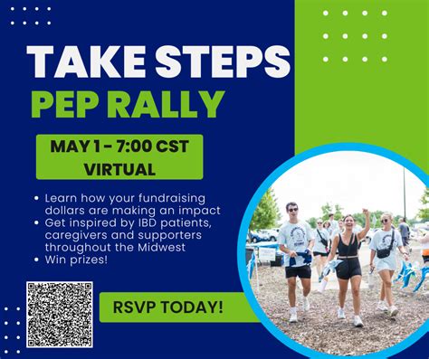 Take Steps Pep Rally Crohns And Colitis Foundation