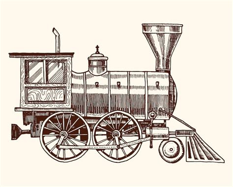 Retro Train Drawing Images Free Download On Freepik