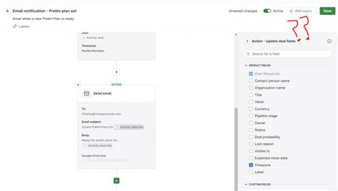 Adding Data In A Field To An Email Notification — Pipedrive Community