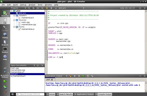 dhob usare le librerie qwt in qtcreator