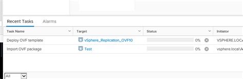 Deploy OVF Template Failed VMware VSphere