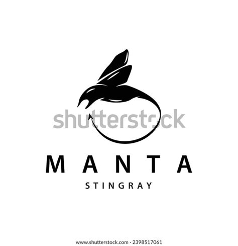 Stingray Fish Logo Ocean Animal Design Stock Vector Royalty Free