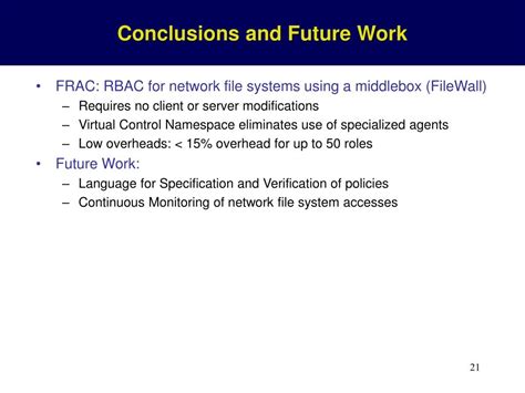 Ppt Frac Implementing Role Based Access Control For Network File Systems Powerpoint