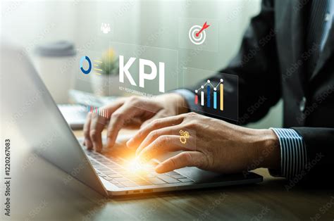 Businessman Analyzing Key Performance Indicators Kpi With Interactive