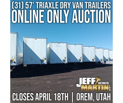 Online 31 57 Triaxle Dry Van Trailer Auction
