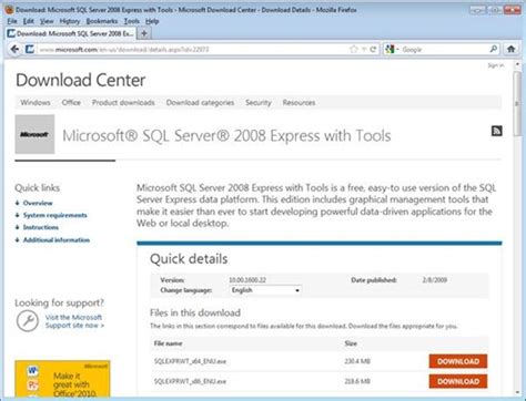Installing Sql Server 2008 Express With Tools London Academy Of It