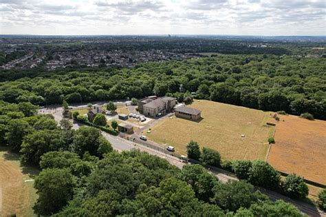 상수도 월섬스토우 수처리 공장 런던 영국 드론 조감도 여름 가뭄 2022 0명에 대한 스톡 사진 및 기타 이미지 0명 강 개발 Istock