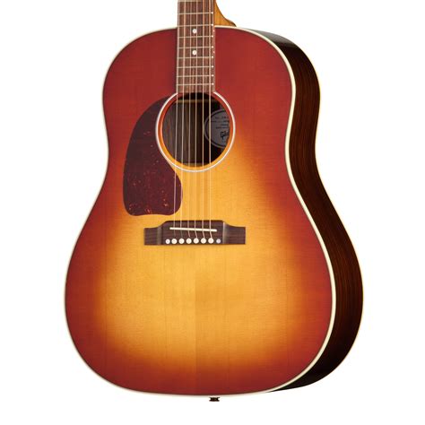 Gibson Una “workhorse” J 45 Con Cuerpo De Palo De Rosa
