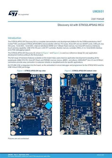 pdf discovery kit with stm32l4p5ag mcu user manual stm32tt mcu