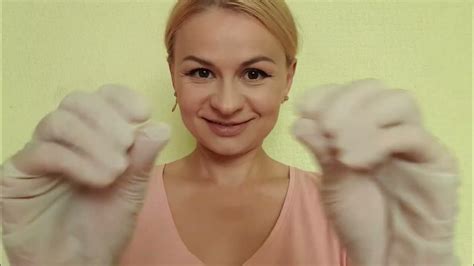 Асмр ролевая игра Тихий голос Массаж лица в перчатках Youtube