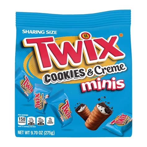 Twix Cookies Creme Chocolate Cookie Bar Minis Sharing Size Bag Shop Candy At H E B