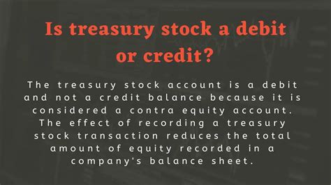 Treasury Stock Debit Or Credit Financial Falconet