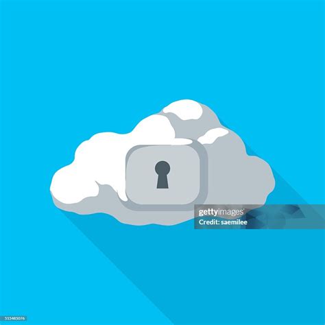 Cloud Computing With Lock High Res Vector Graphic Getty Images