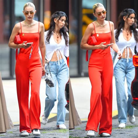 Gigi Hadid Braless At Us Open 2022 In Ny 16 Photos The Fappening