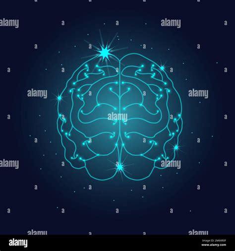 Artificial Intelligence Brain Robotic System Vector Stock Vector Image