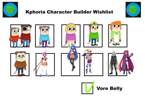 Kphoria Character Builder Wishlist By Naszircrockett3 On Deviantart