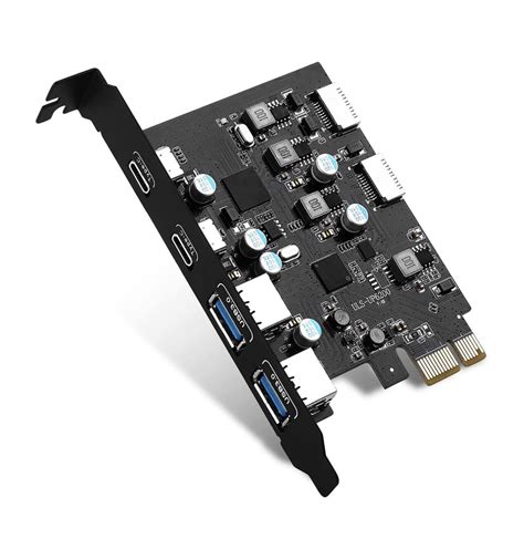 YEELIYA PCIe To USB 3 0 Expansion Card 6 Ports 2X Type E Adapter 2X