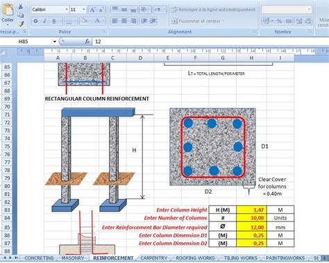 Concrete Estimate Excel Template Free