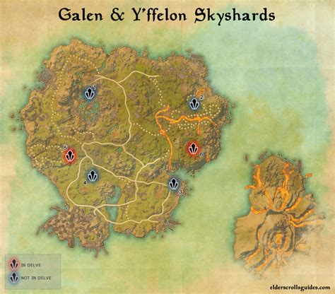 Galen And Yffelon Islands Skyshards Map Elder Scrolls Online Guides