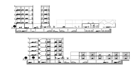 Hotel Building Section Plan Autocad File Artofit