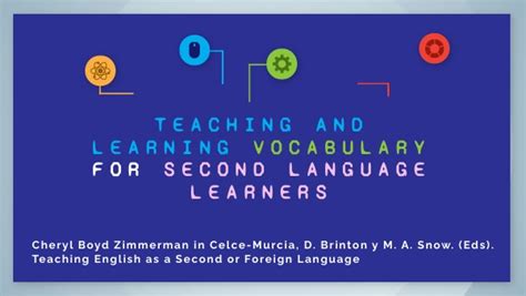 Teaching And Learning Vocabulary For Second Language Learners Genially