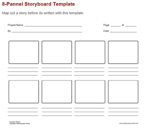 Storyboard Templates Mr Manion S Classroom