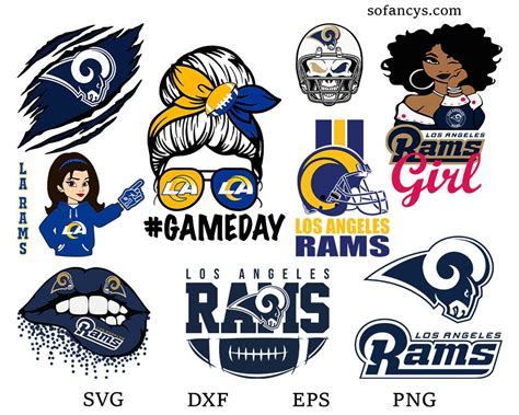 Los Angeles Rams Svg Bundle