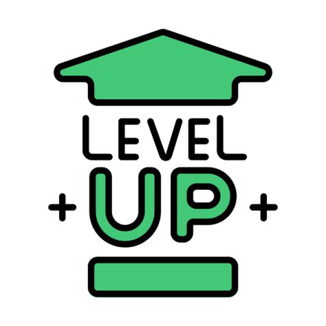 Level Up Generic Outline Color Icon