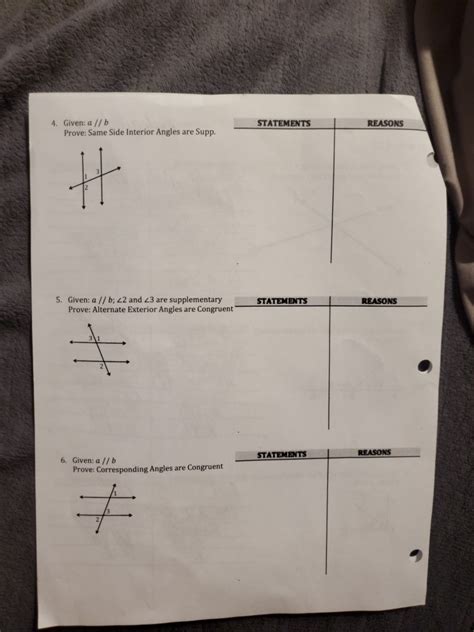 Solved STATEMENTS REASONS Given Lines M And N Are Cut By Chegg