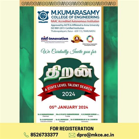 mkce karur posted on linkedin