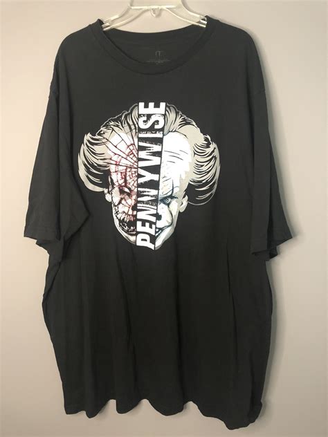 It Chapter Two Pennywise Split Face Men Short Sleeve … Gem