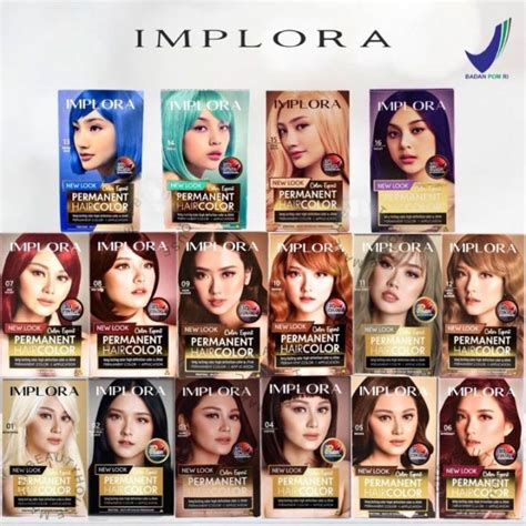 Bpom Implora Permanent Hair Color Hc Original Expert Cat Rambut Lazada Indonesia