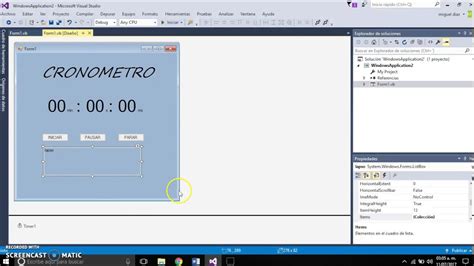 Cronometro Visual Basic YouTube