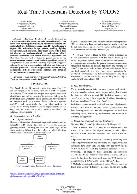 Pdf Real Time Pedestrians Detection By Yolov5