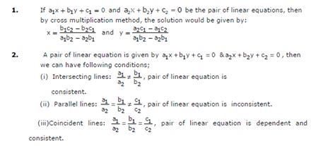 Cbse Class 10 Mathematics Pair Of Linear Equations In Two Variables