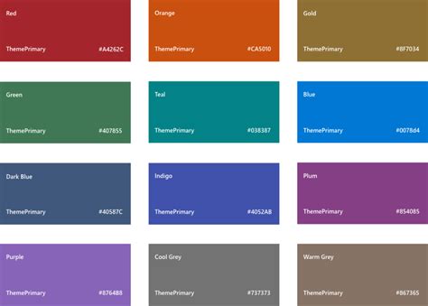 Sharepoint Themes And Colors Red Colour Palette Blue Color Schemes Color Schemes Colour Palettes