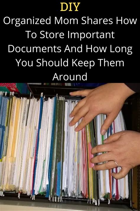 Organized Mom Shares How To Store Important Documents And How Long You Should Keep Them Around