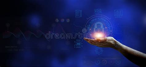 Cyber Defense Visualization Showcasing Strategies To Prevent Stock