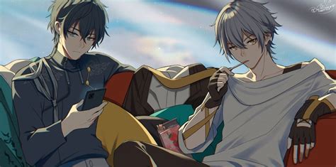 Trailblazer Dan Heng And Caelus Honkai And More Drawn By Miyueyue Danbooru