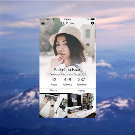 Profile Ui Design Coder Earth