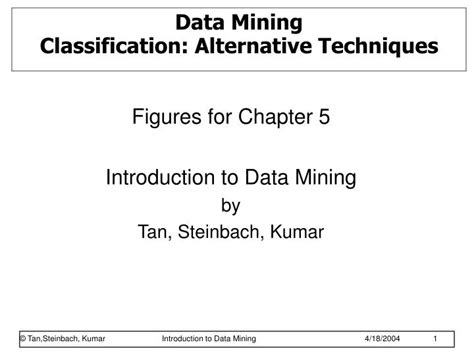ppt data mining classification alternative techniques powerpoint