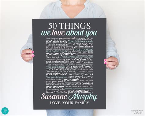 50 Things We Love About You Printable Lqzw