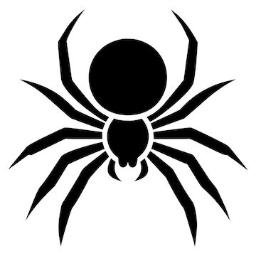 Premium Vector Spider Silhouette